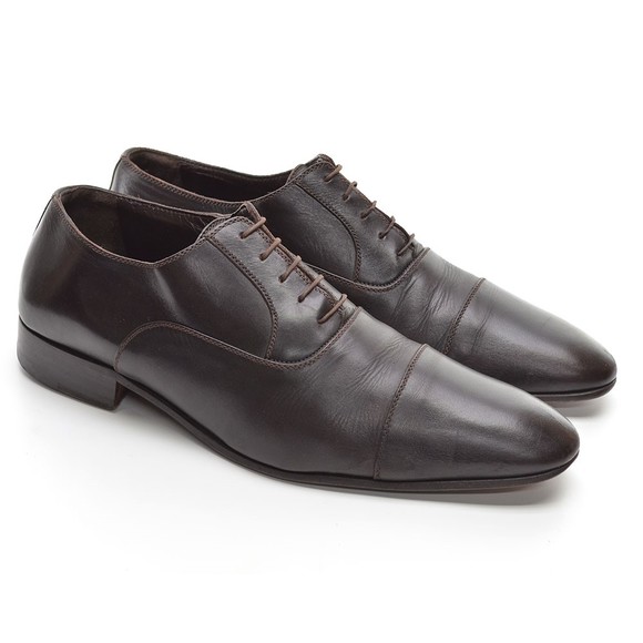 a. testoni | Shoes | Men A Testoni Basic Brown Leather Cap Toe Oxfords ...